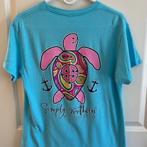 Simply Southern | Tops | Simply Southern Collection Short Sleeve Turtle ...